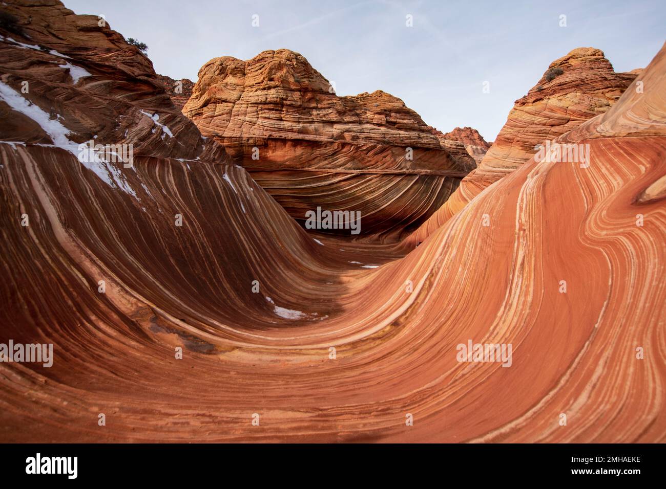 The Wave is a stunning geological formation in the Paria Canyon ...