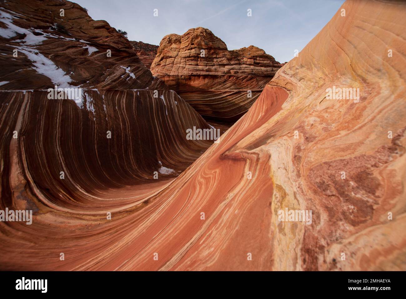 The Wave is a stunning geological formation in the Paria Canyon ...
