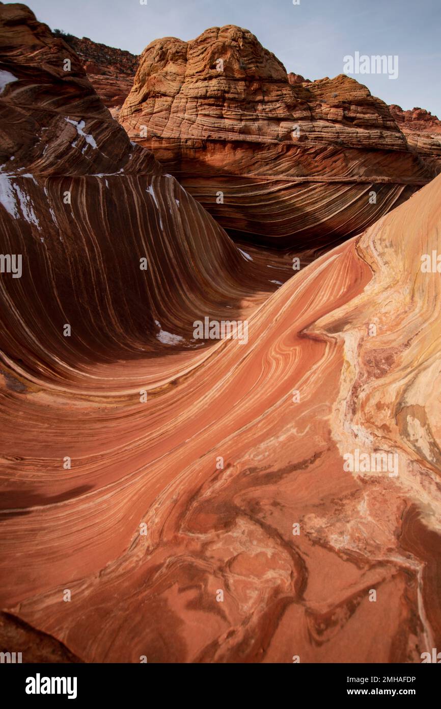 The Wave is a stunning geological formation in the Paria Canyon ...