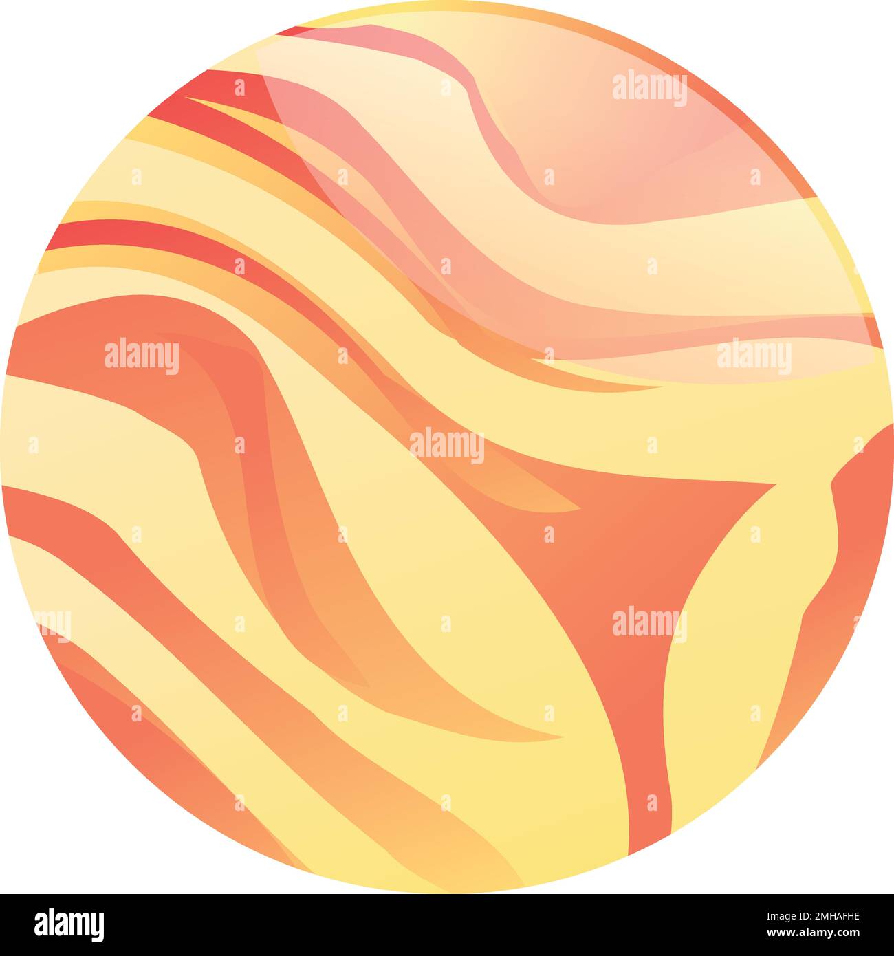 Red fire ball icon cartoon vector. Circle drop. Art epoxy Stock Vector ...
