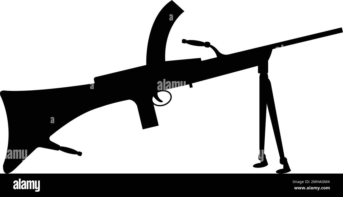 powerful pistol, gun, handgun, vector illustration Stock Vector Image ...