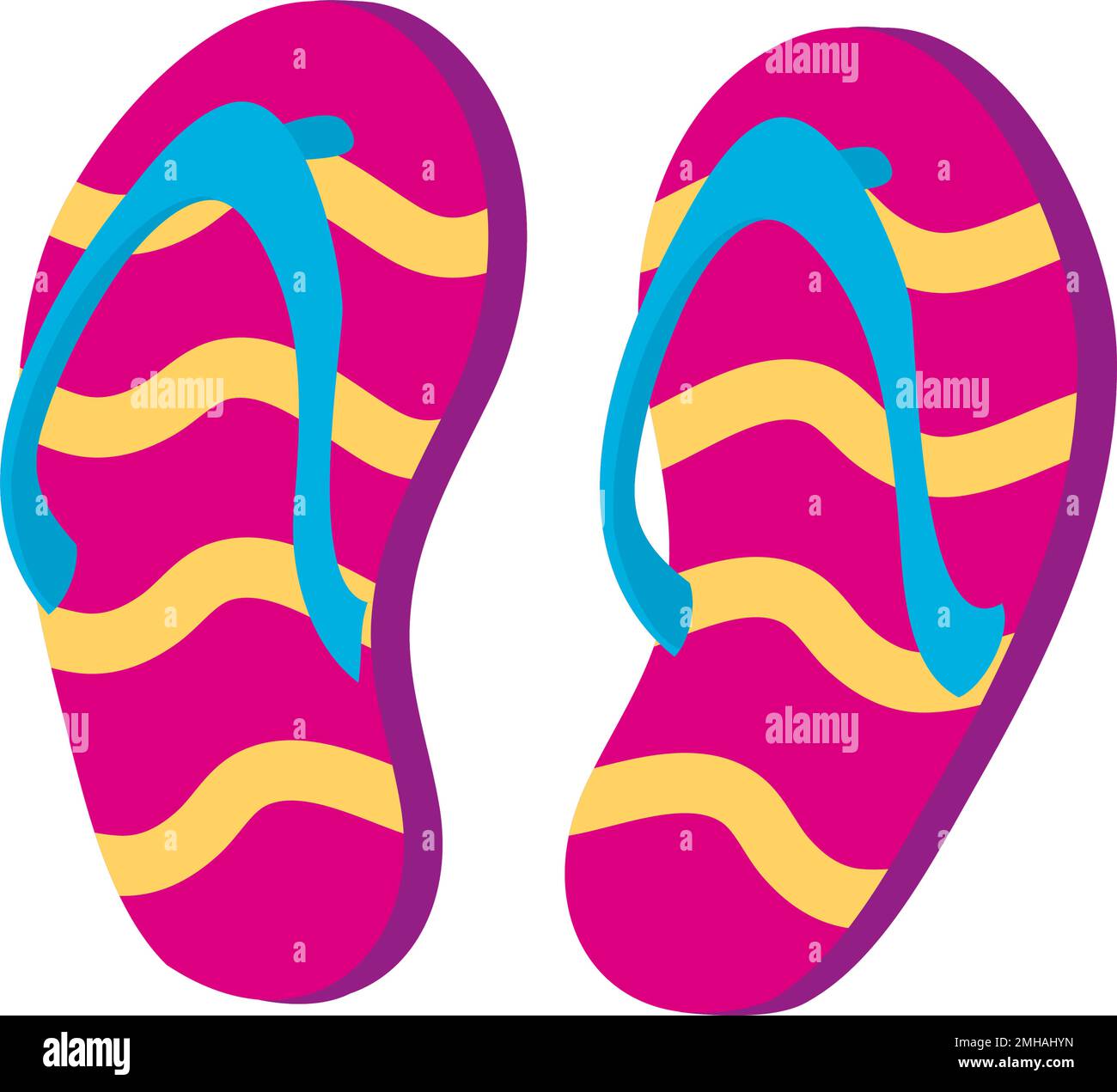 pink flip flops Stock Vector Image & Art - Alamy