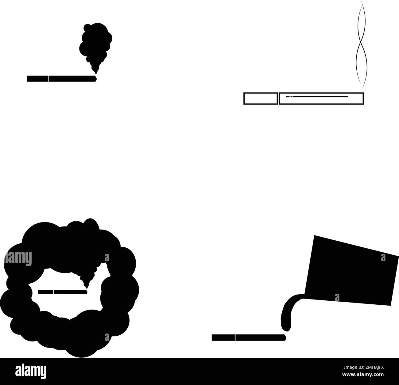 cigarette logo stock illustration design Stock Vector Image & Art - Alamy