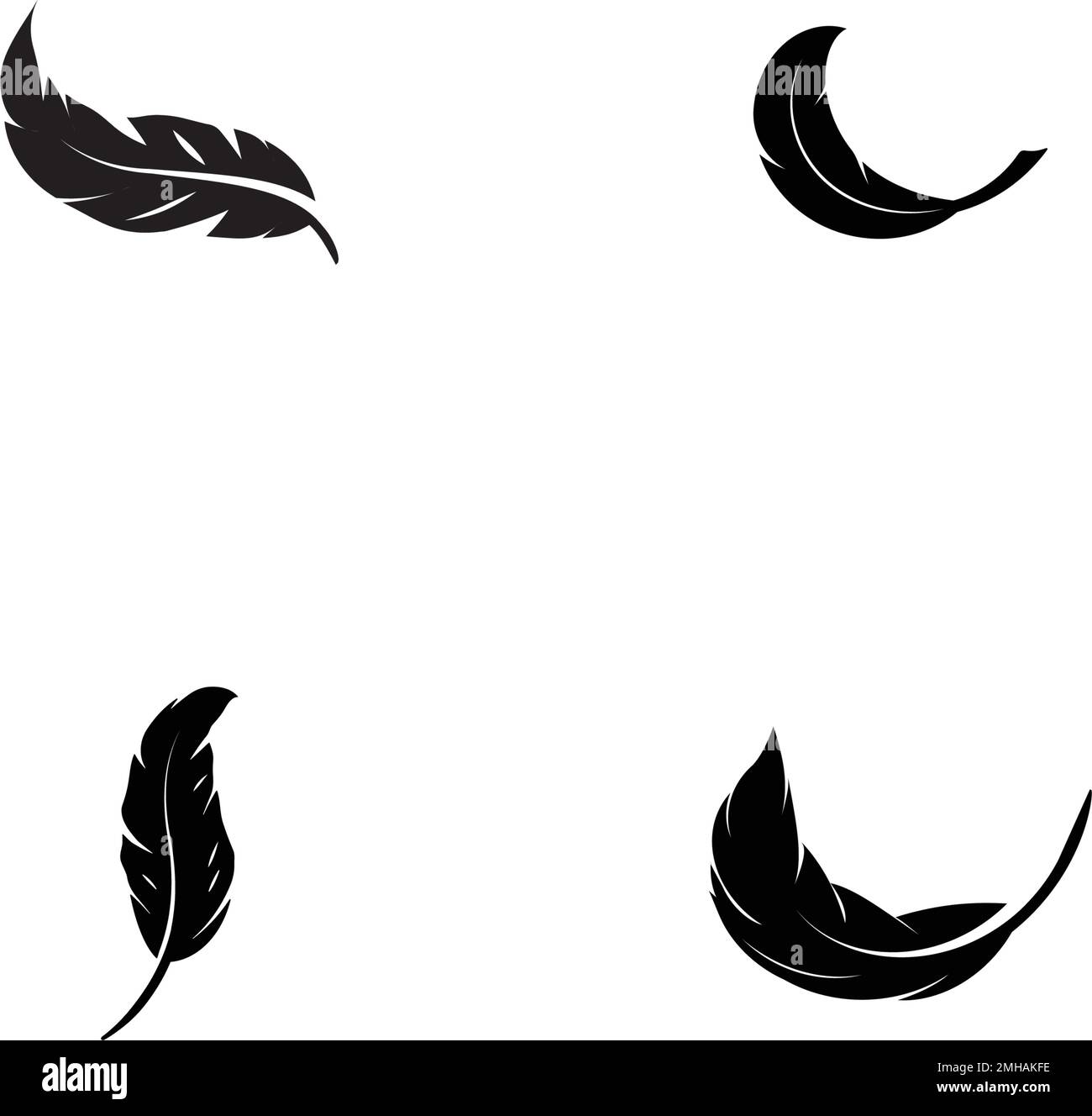 feather logo icon vektor illustration design Stock Vector Image & Art ...