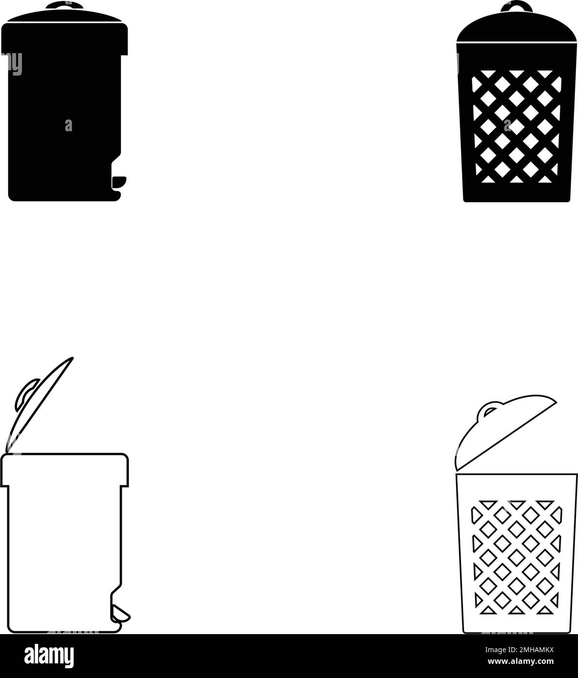 trash can logo illustration design Stock Vector Image & Art - Alamy