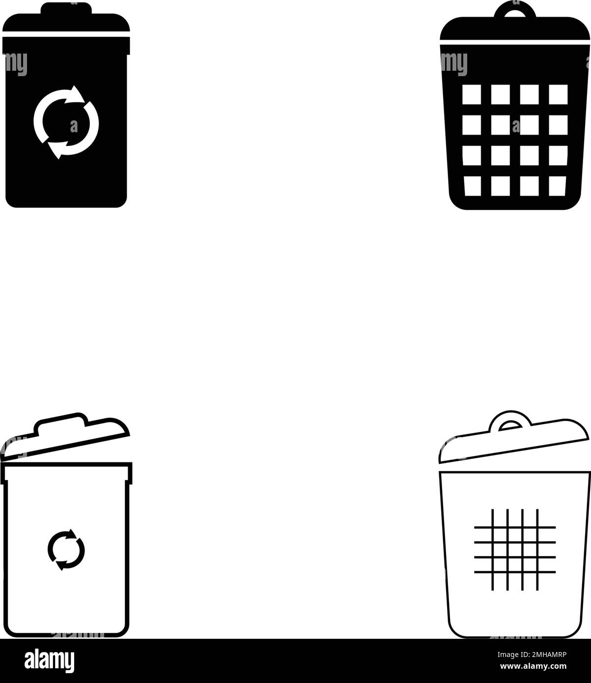 trash can logo illustration design Stock Vector Image & Art - Alamy