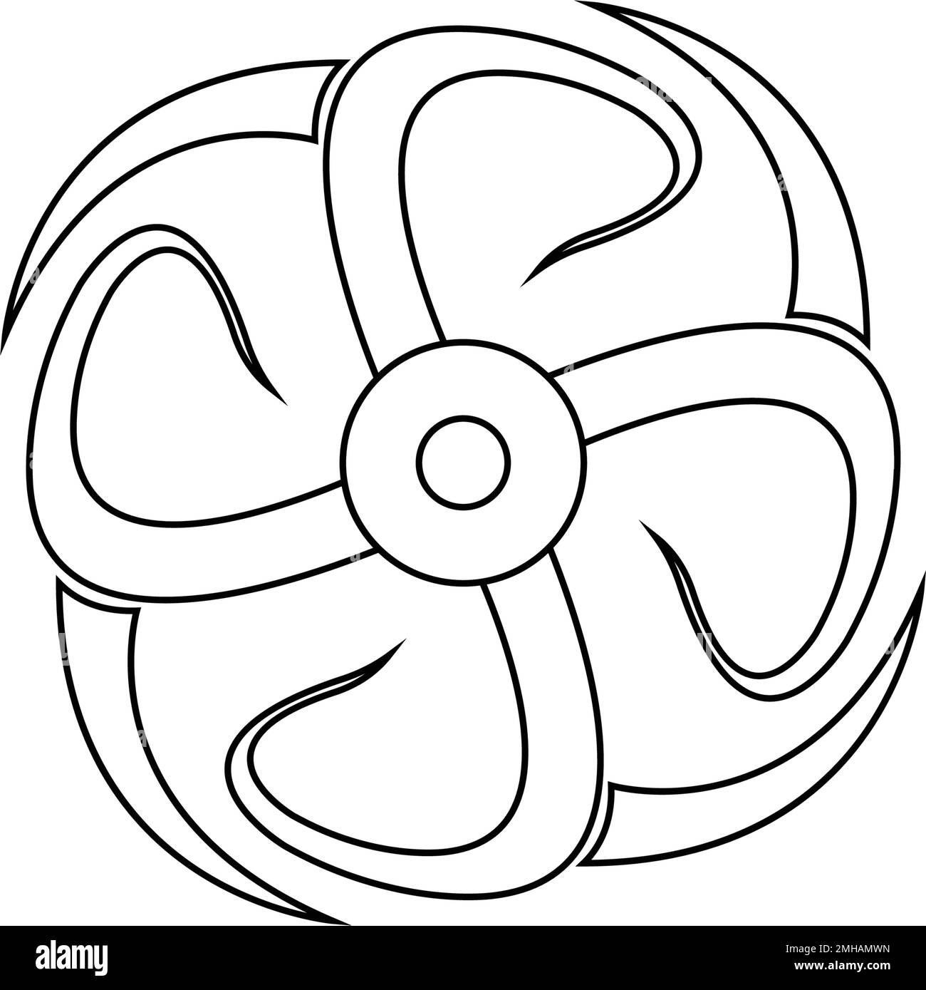 wind fan logo illustration design Stock Vector Image & Art - Alamy