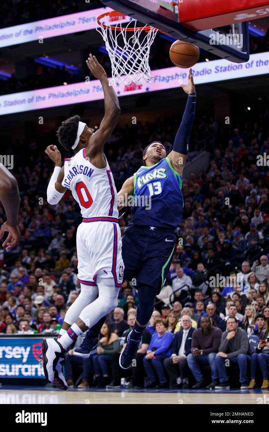 Dallas Mavericks' Jalen Brunson, right, in action against Philadelphia ...