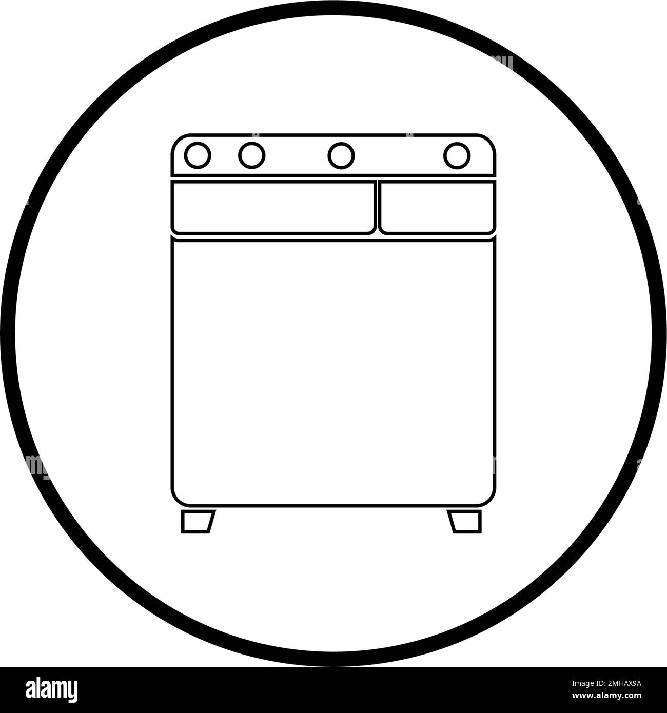 washing machine logo illustration design Stock Vector Image & Art - Alamy