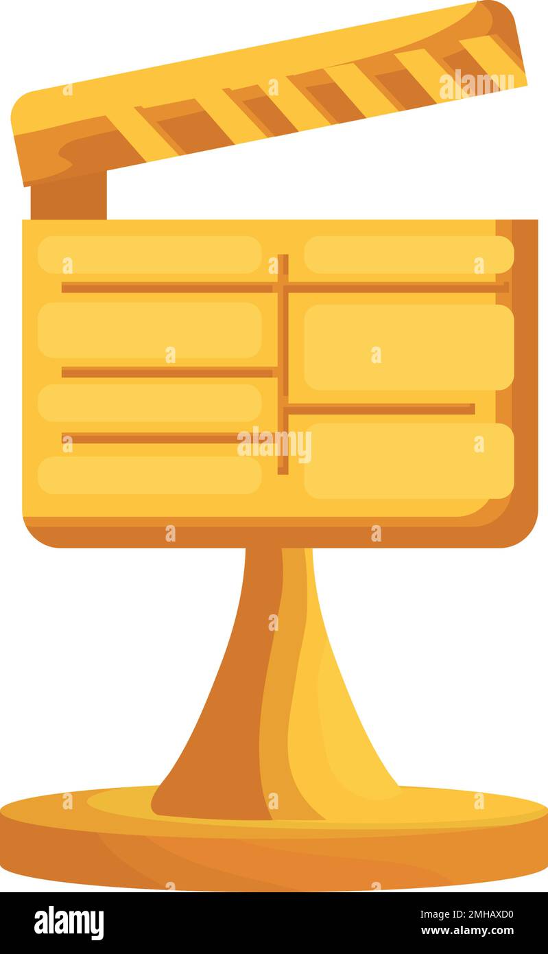 golden clapper trophy Stock Vector Image & Art - Alamy