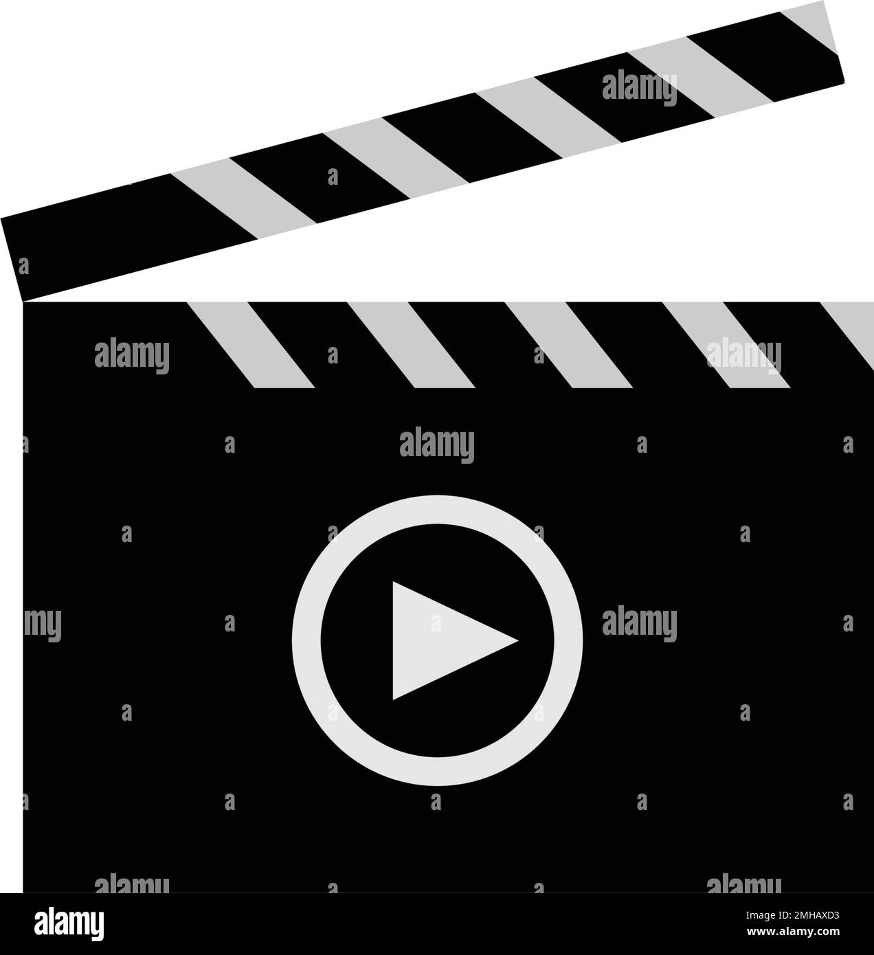 Pixel icon clapper board hi-res stock photography and images - Alamy