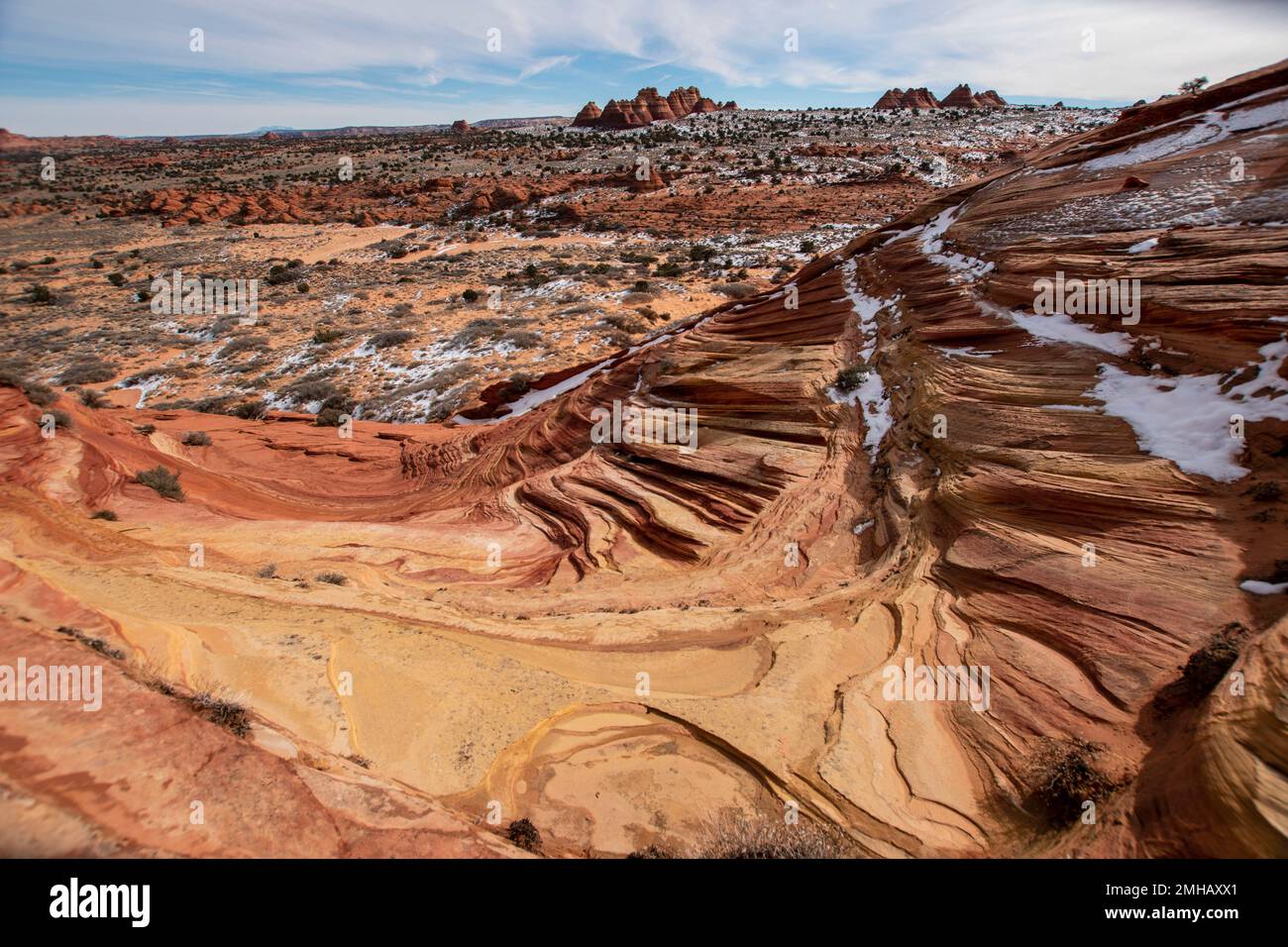 The Wave is a stunning geological formation in the Paria Canyon ...