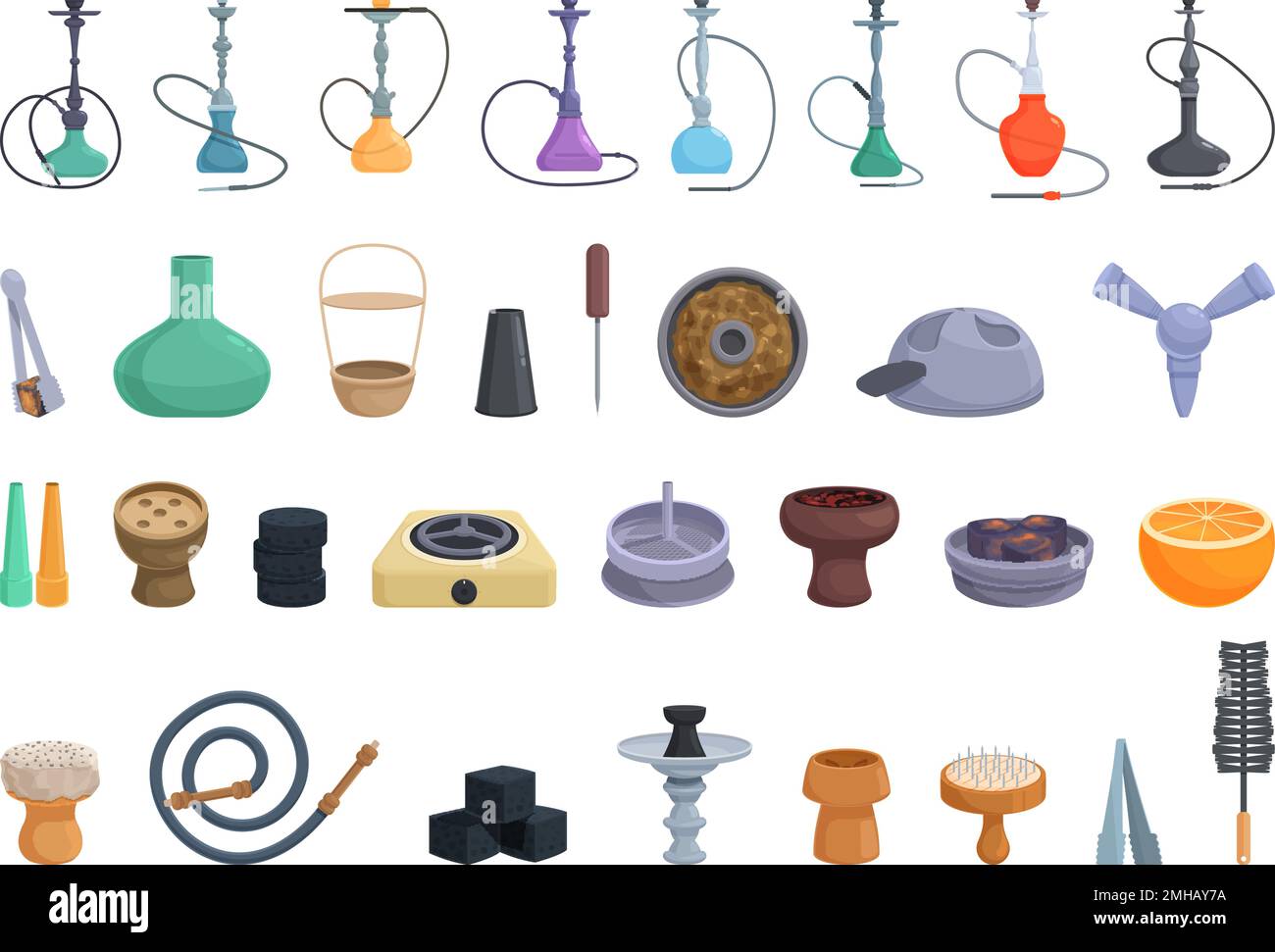 Hookah leaves shisha leaf Cut Out Stock Images & Pictures - Alamy