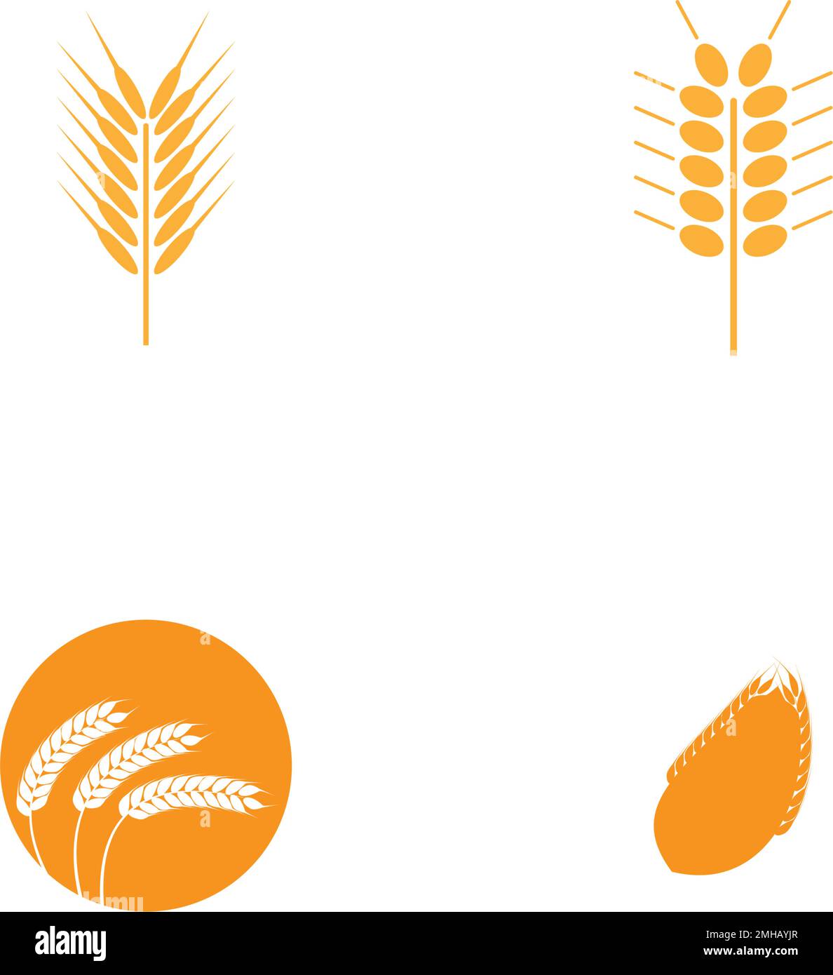 Wheat logo Stock Vector Images - Alamy