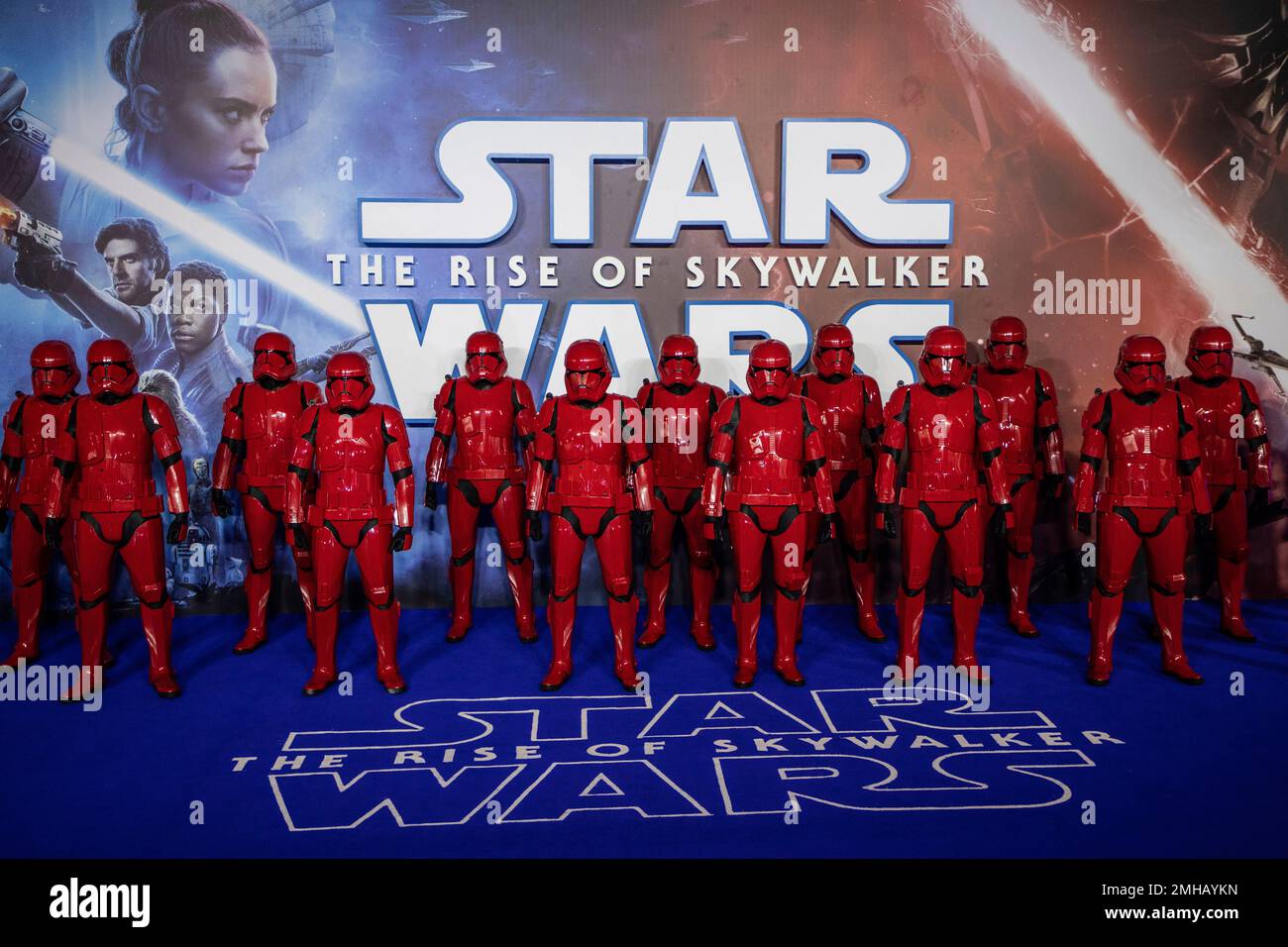 Stormtroopers pose for photographers upon arrival at the premiere for ...