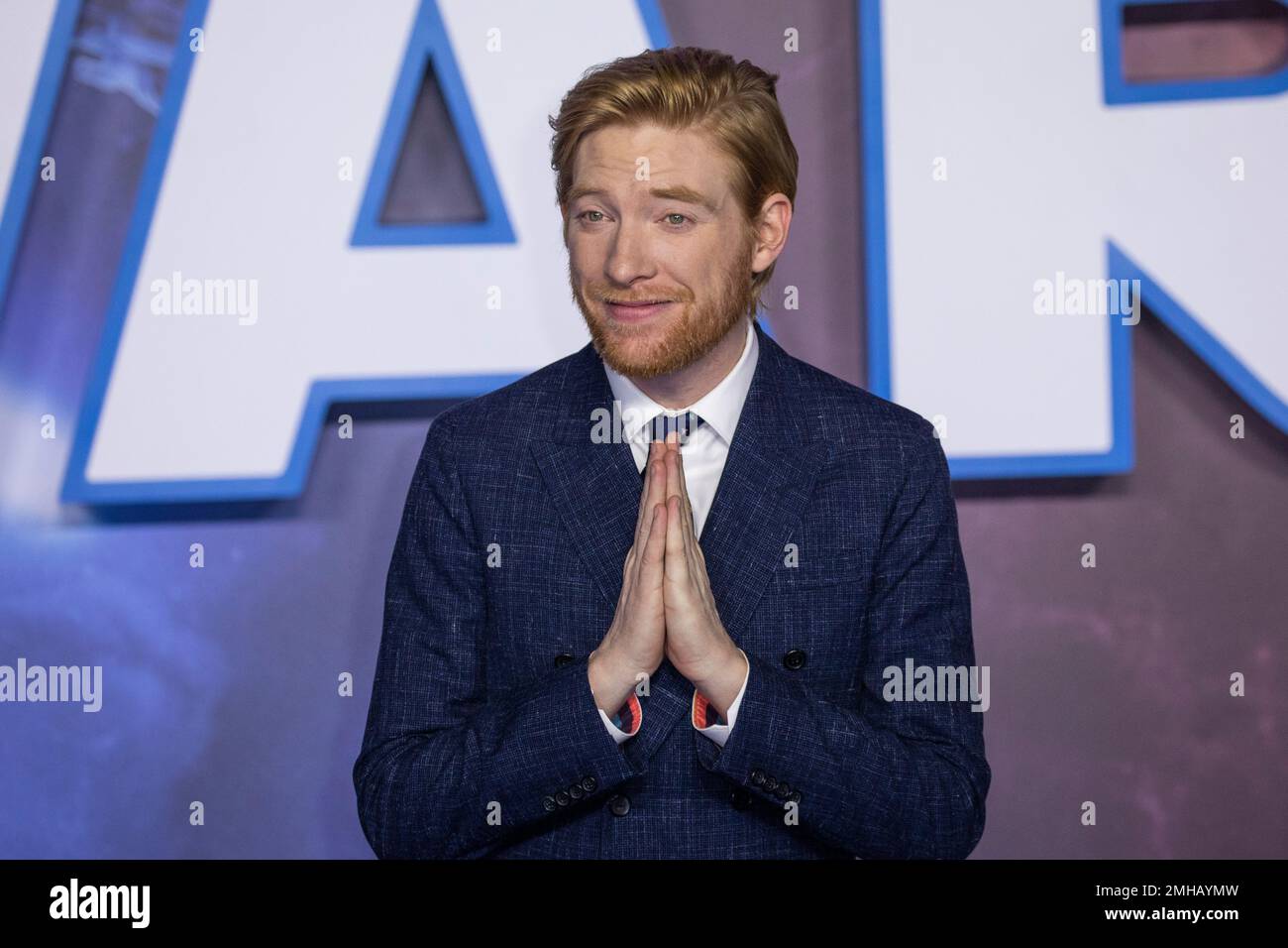 Domhnall Gleeson poses for photographers upon arrival at the premiere ...