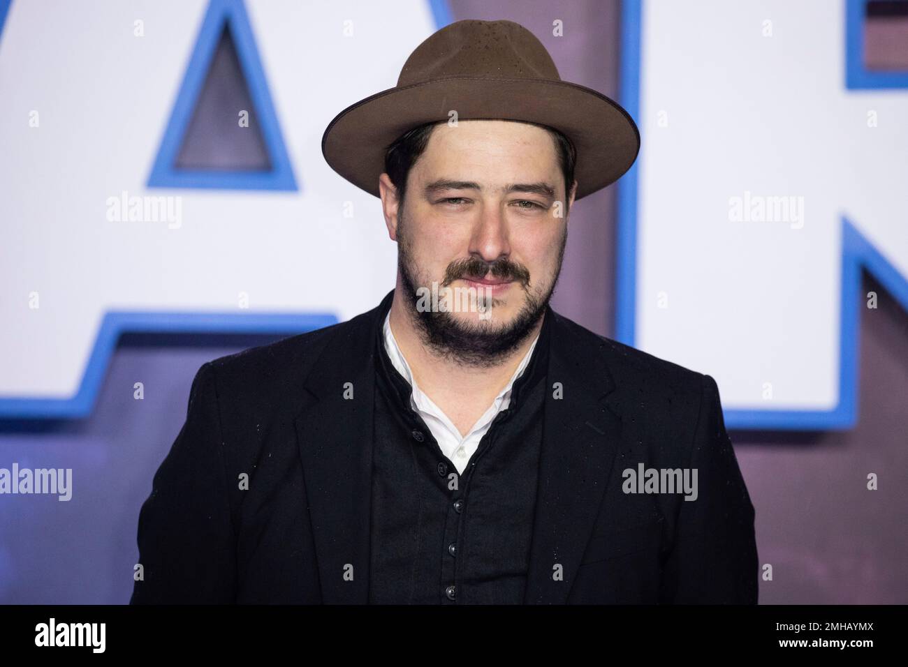 Marcus Mumford poses for photographers upon arrival at the premiere for ...