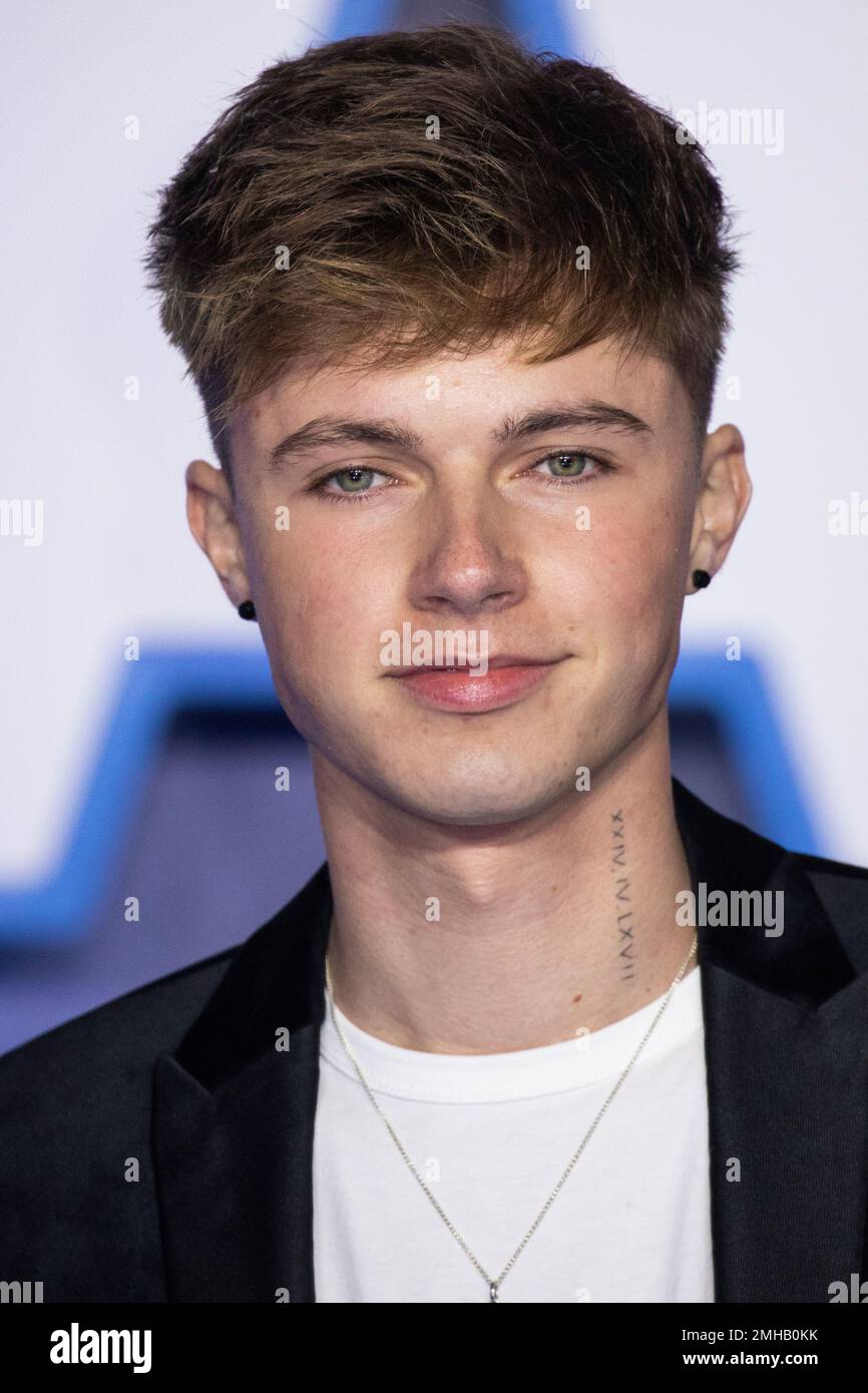 HRVY poses for photographers upon arrival at the premiere for the film ...
