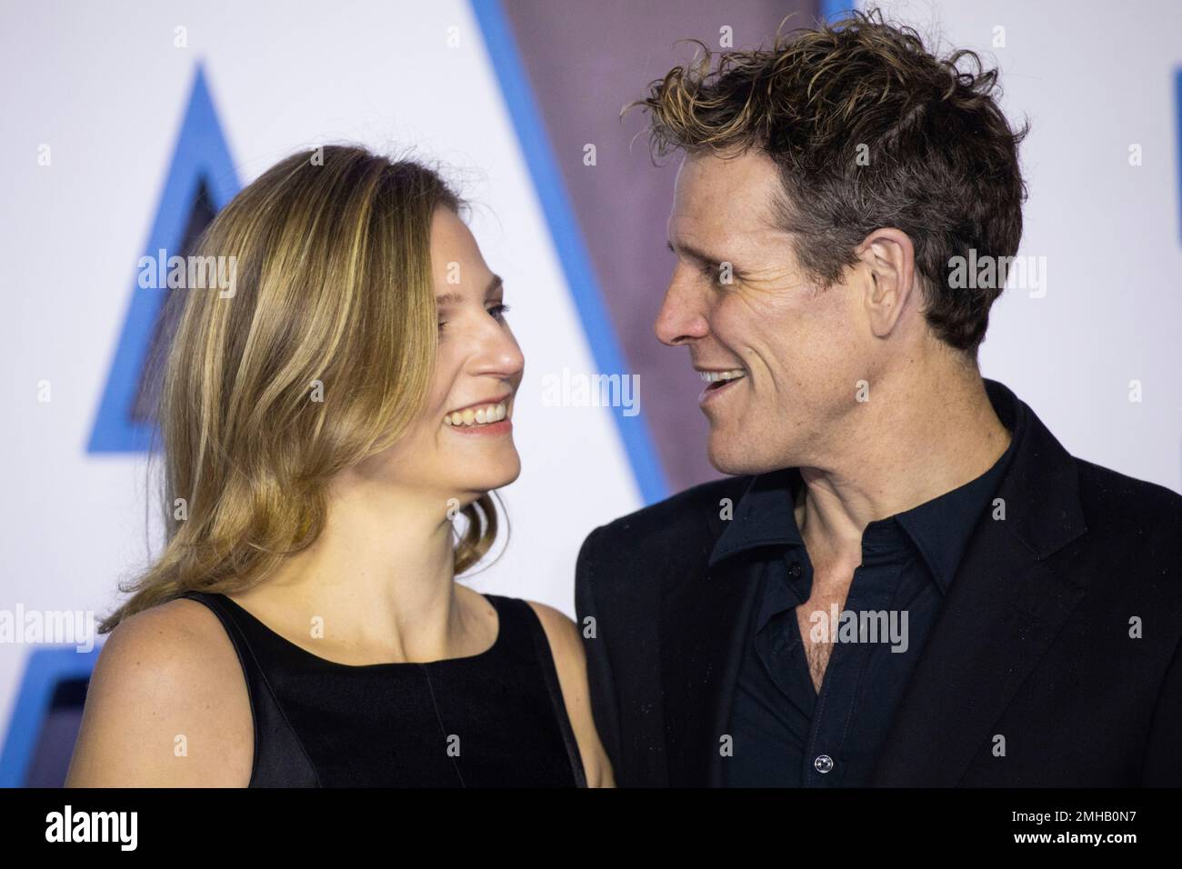 James Cracknell and Jordan Connell pose for photographers upon arrival ...