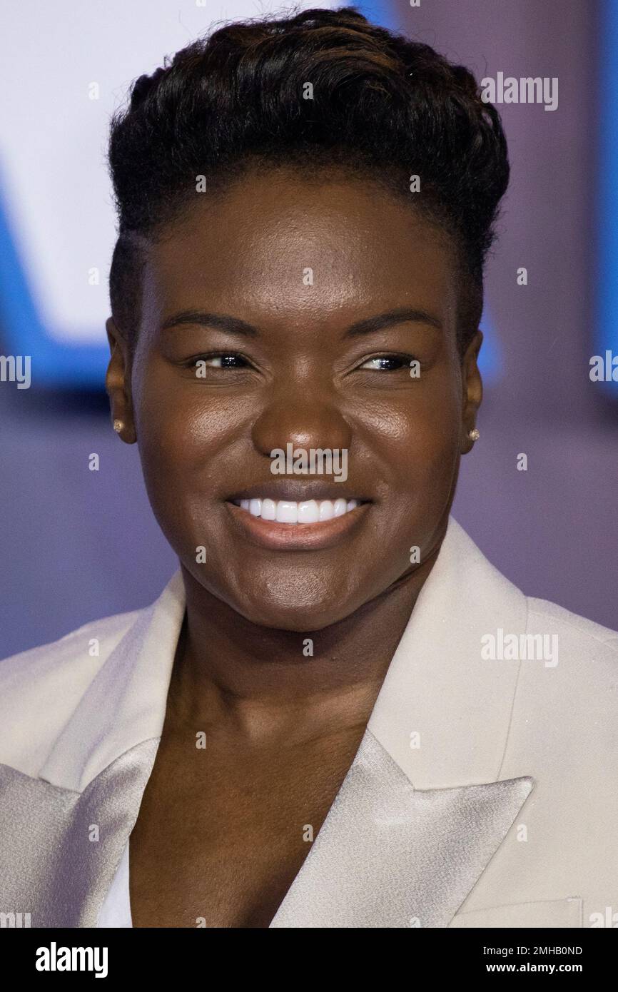 Nicola Adams poses for photographers upon arrival at the premiere for ...