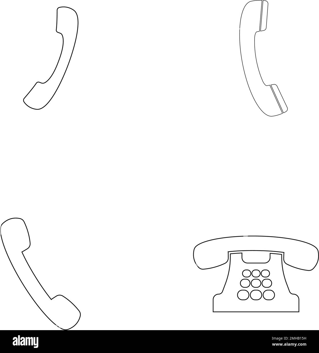 Phone line background one Stock Vector Images - Alamy