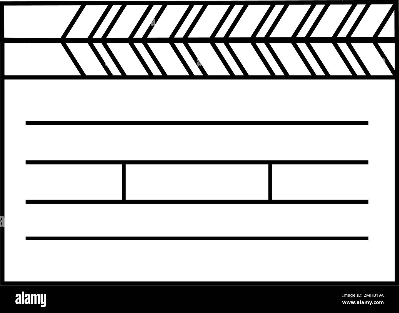 clapper board icon logo illustration design Stock Vector Image & Art ...