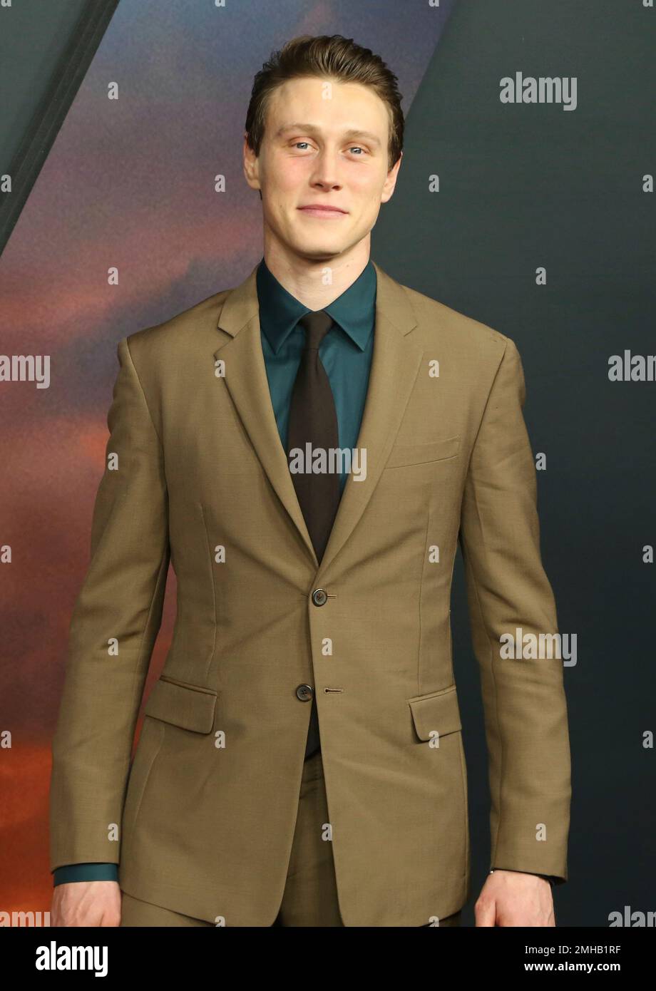 George MacKay arrives at the Los Angeles premiere of "1917" at the TCL ...