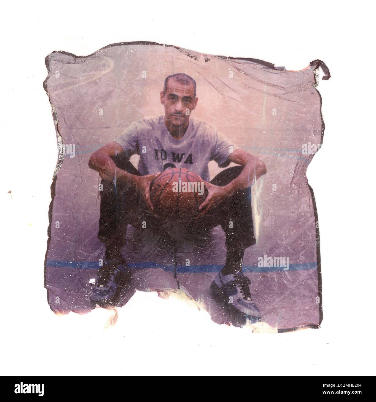 In this photo made from a Polaroid emulsion transfer, Patrick Shepard ...