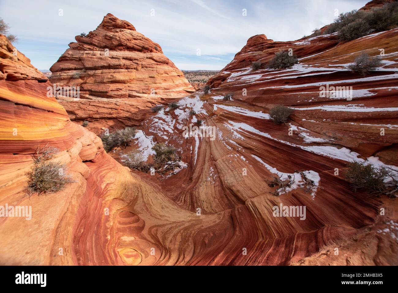 The Wave is a stunning geological formation in the Paria Canyon ...