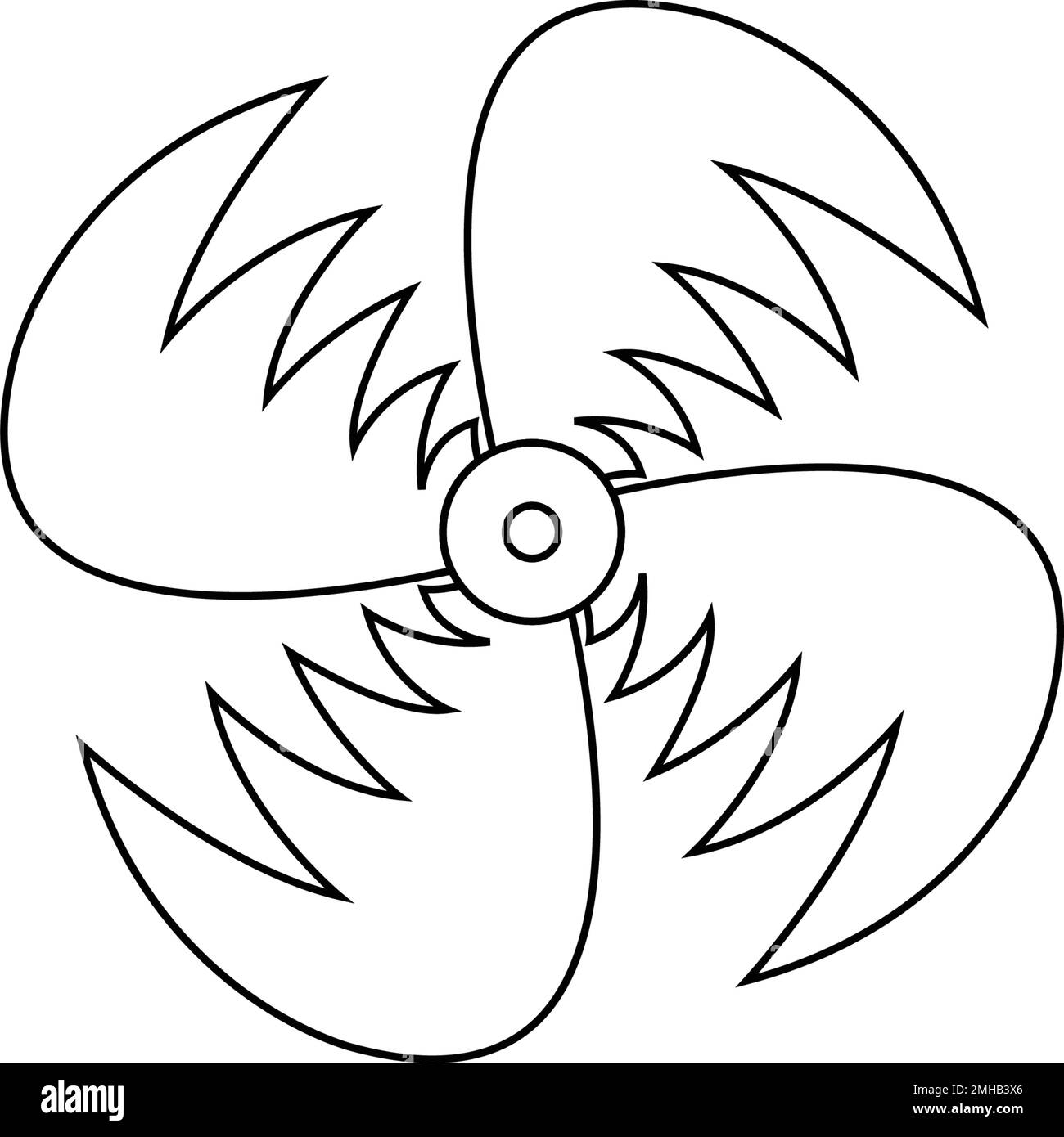 wind fan logo illustration design Stock Vector Image & Art - Alamy