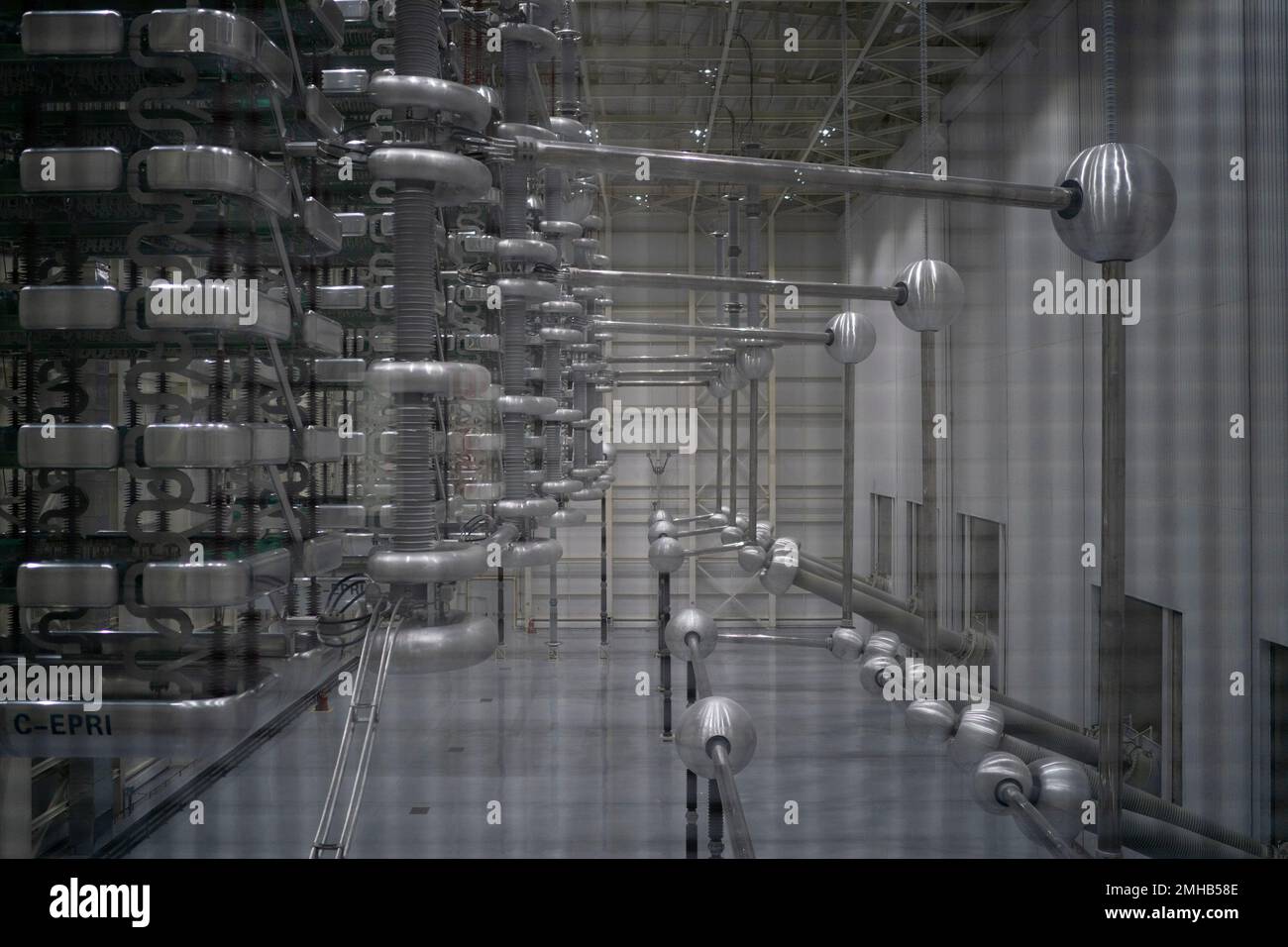 In this Dec. 4, 2019 photo, the valve hall is seen through a window in ...