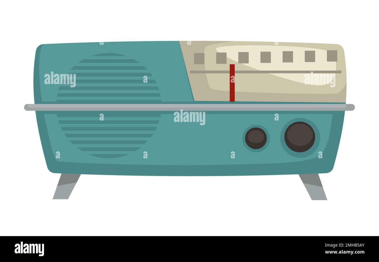1960s radio isolated vector object, vintage technologies Stock Vector ...