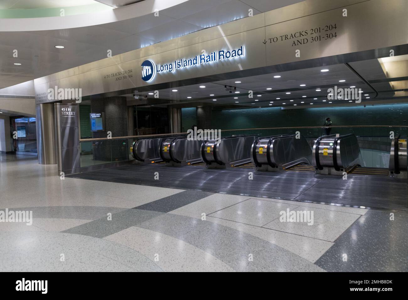 New York, USA. 26th Jan, 2023. View of the new Long Island Rail Road ...