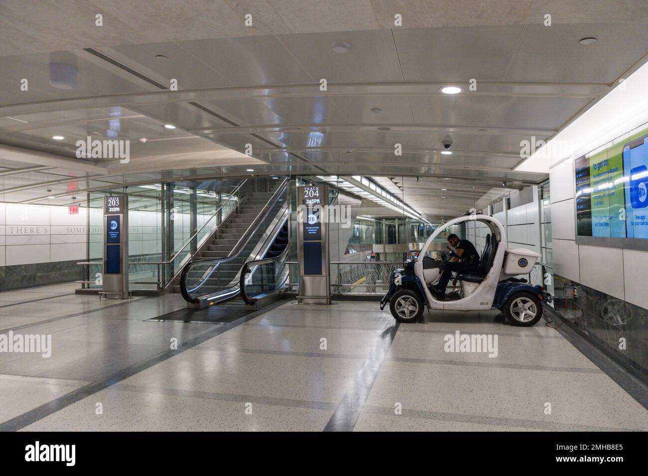 New York, USA. 26th Jan, 2023. View of the new Long Island Rail Road ...