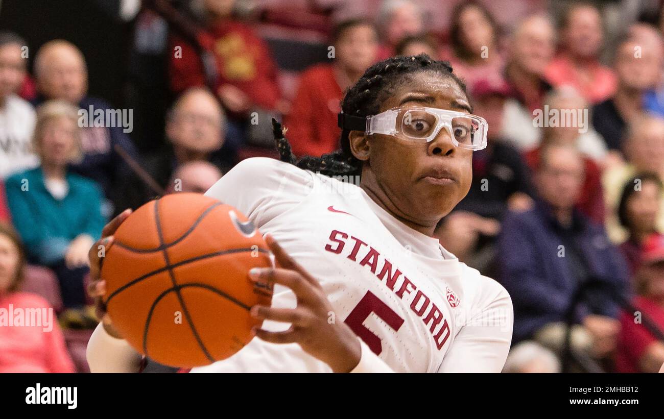 Stanford's Francesca Belibi during an NCAA women's basketball game on ...