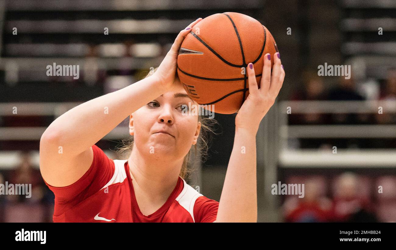 Ohio State's Rebeka Mikulásiková during an NCAA women's basketball game ...