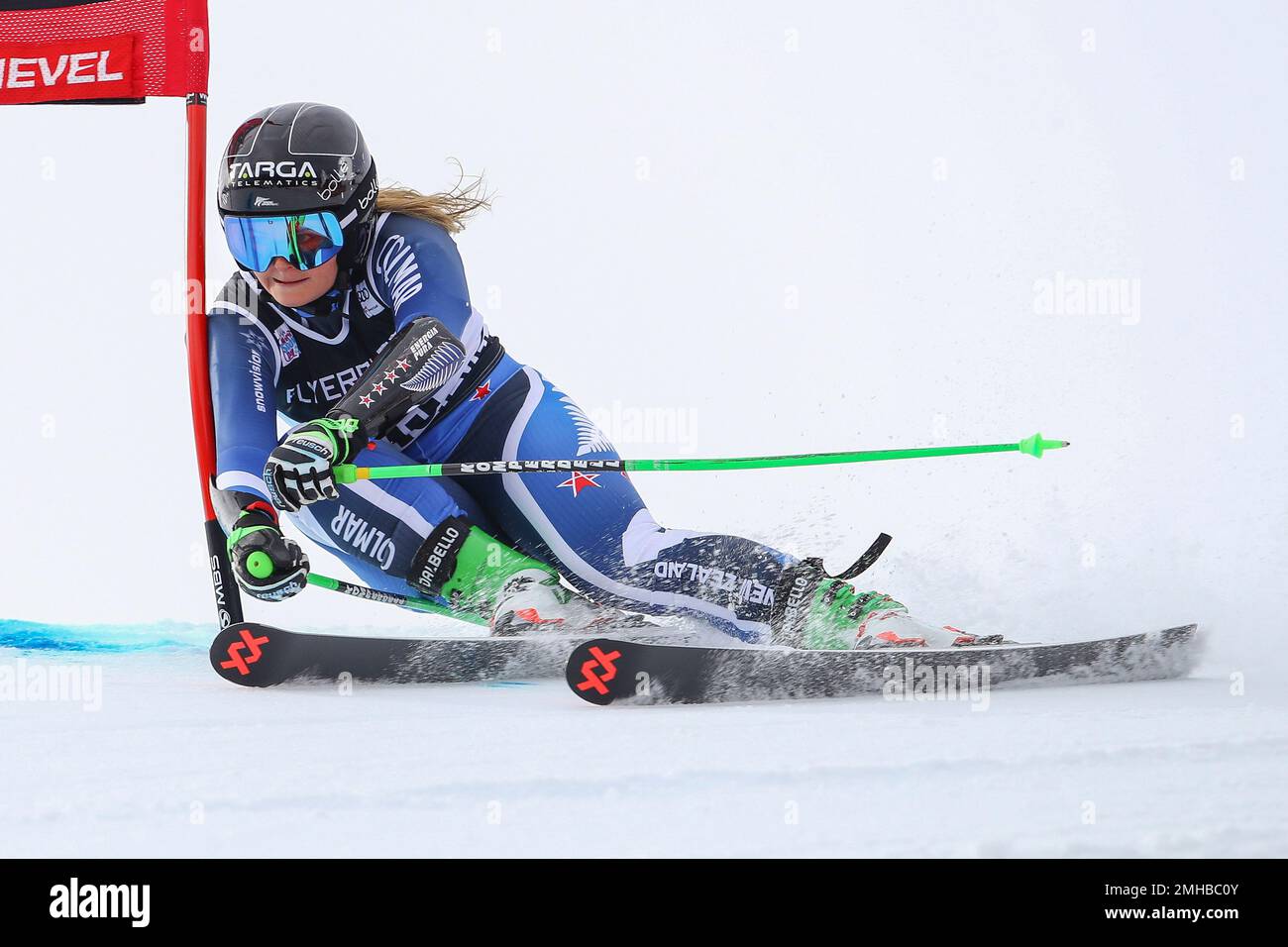 New Zealand's Alice Robinson competes during an alpine ski, women's ...