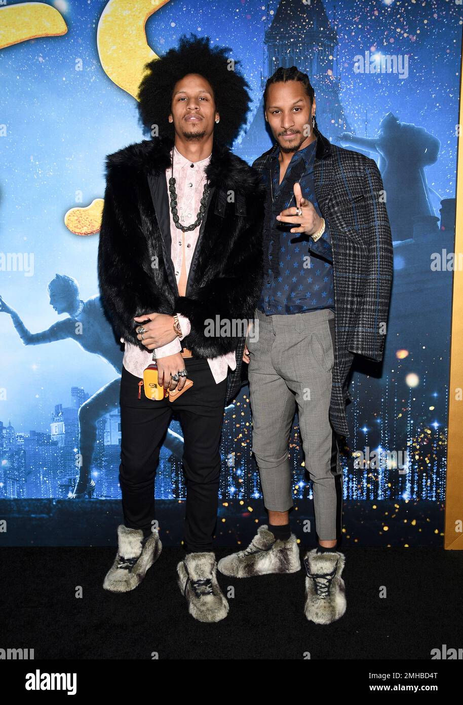 Actors Laurent Bourgeois, left, and Larry Bourgeois attend the world ...