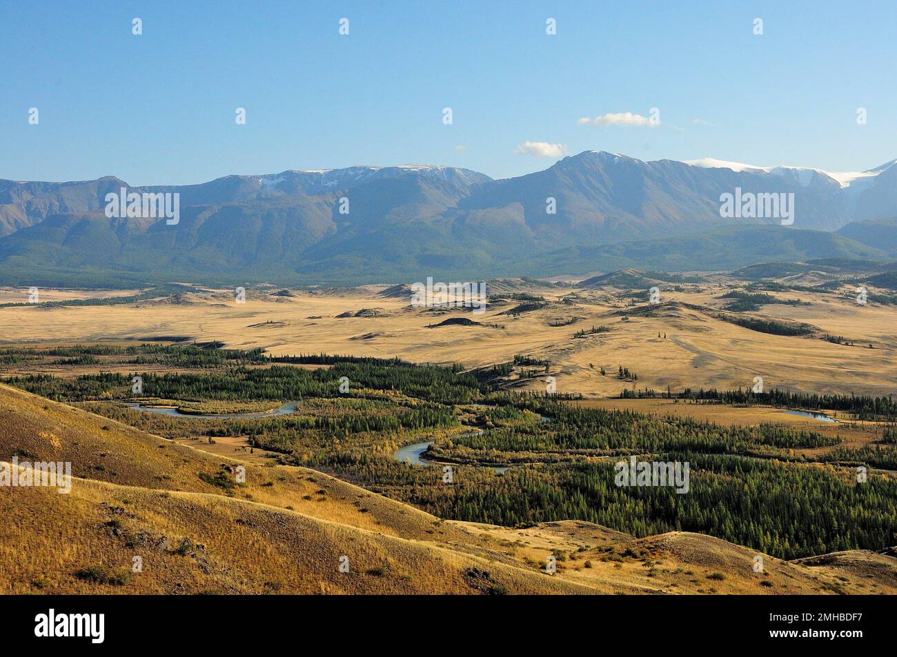 River flowing through steppe hi-res stock photography and images - Alamy
