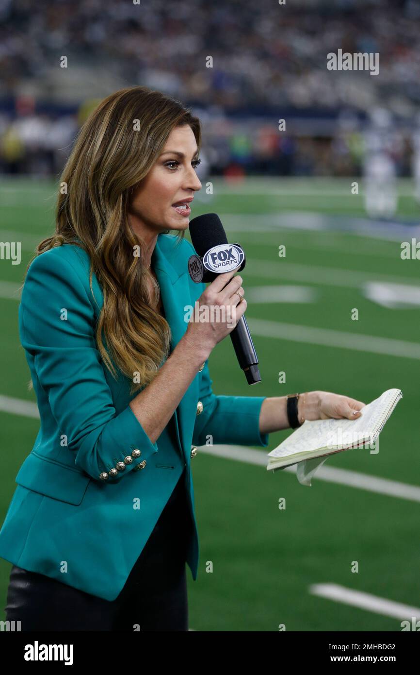 Fox NFL sideline reporter Erin Andrews is pictured following an NFL ...