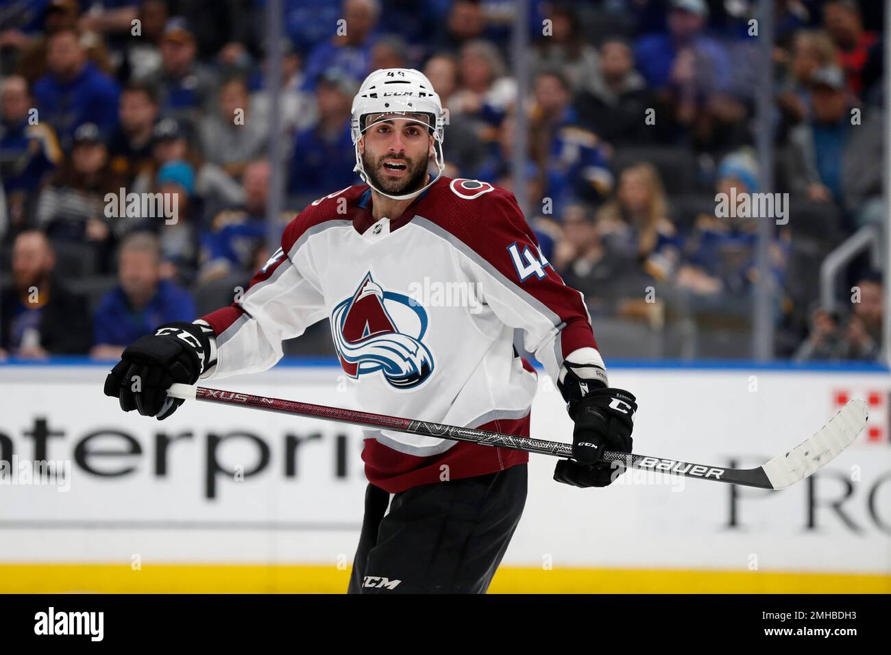Colorado Avalanche's Mark Barberio in action during the second period ...