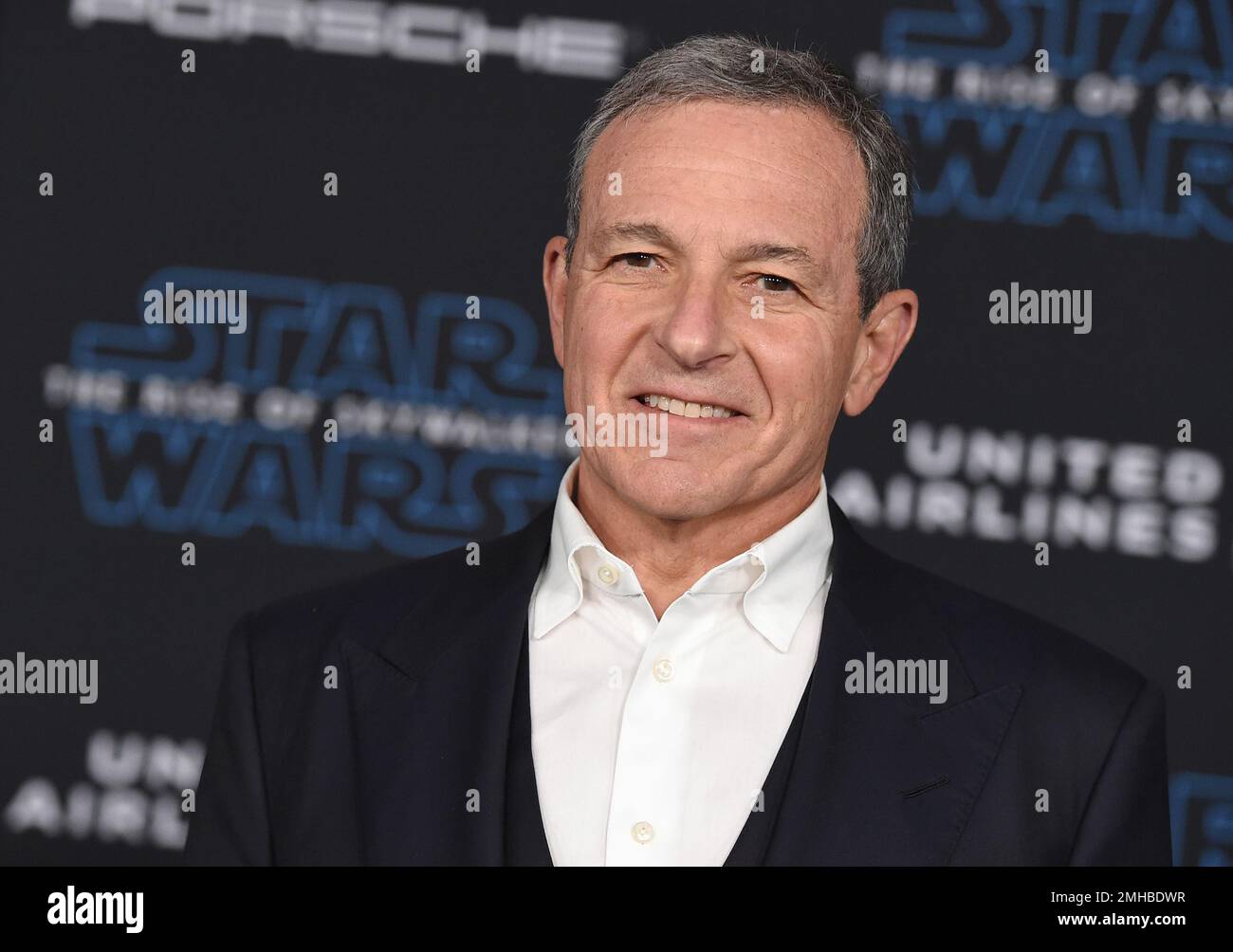 Disney CEO Robert Iger arrives at the world premiere of "Star Wars: The ...