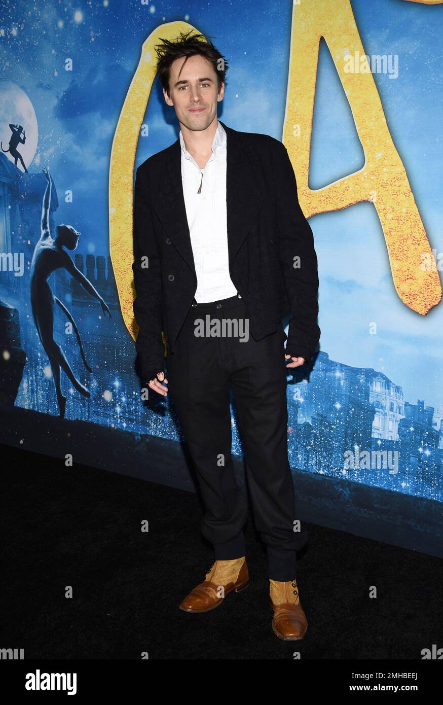 Reeve Carney attends the world premiere of "Cats" at Alice Tully Hall ...