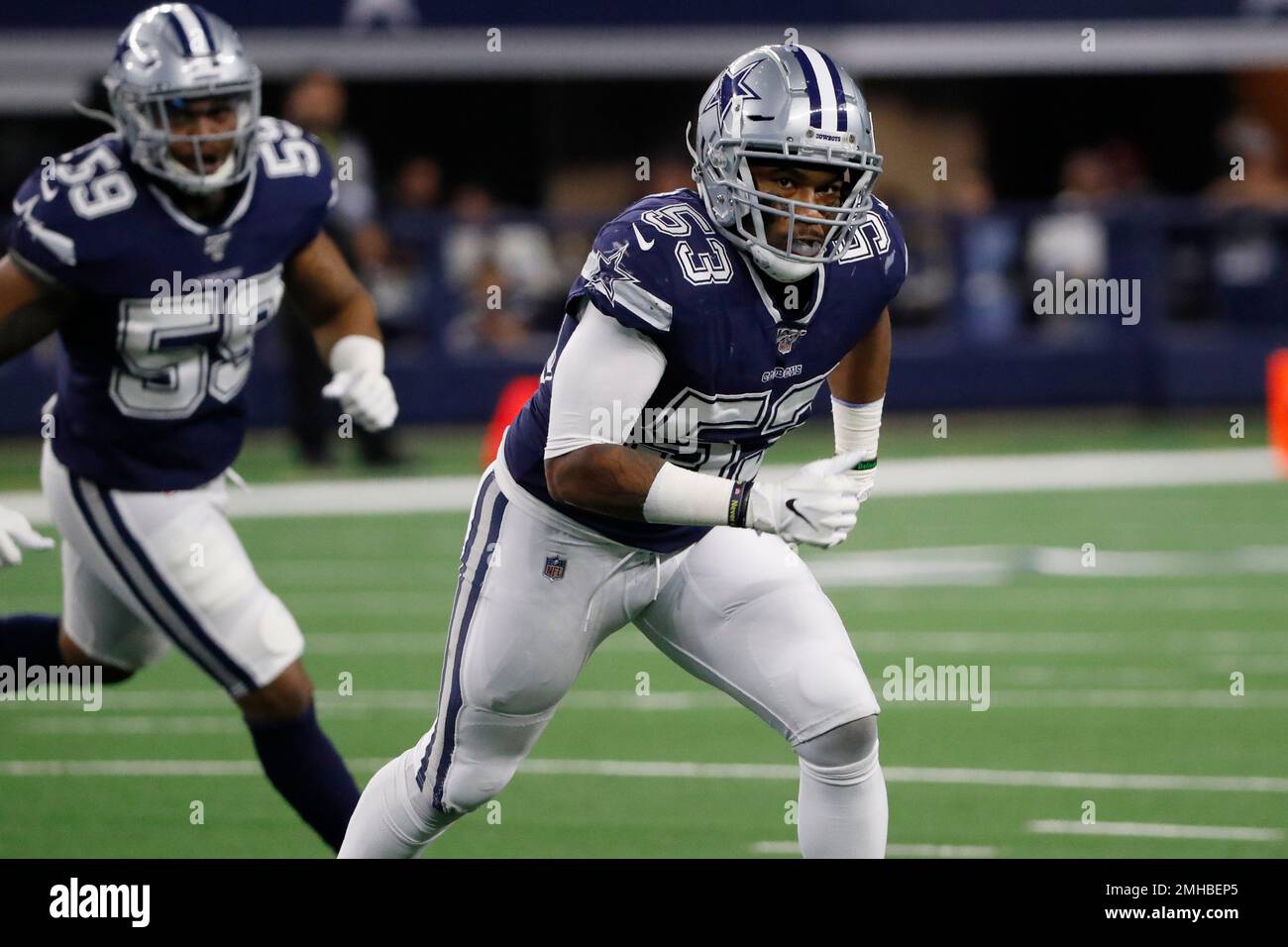 Dallas Cowboys linebacker Justin March (53) during an NFL football game ...