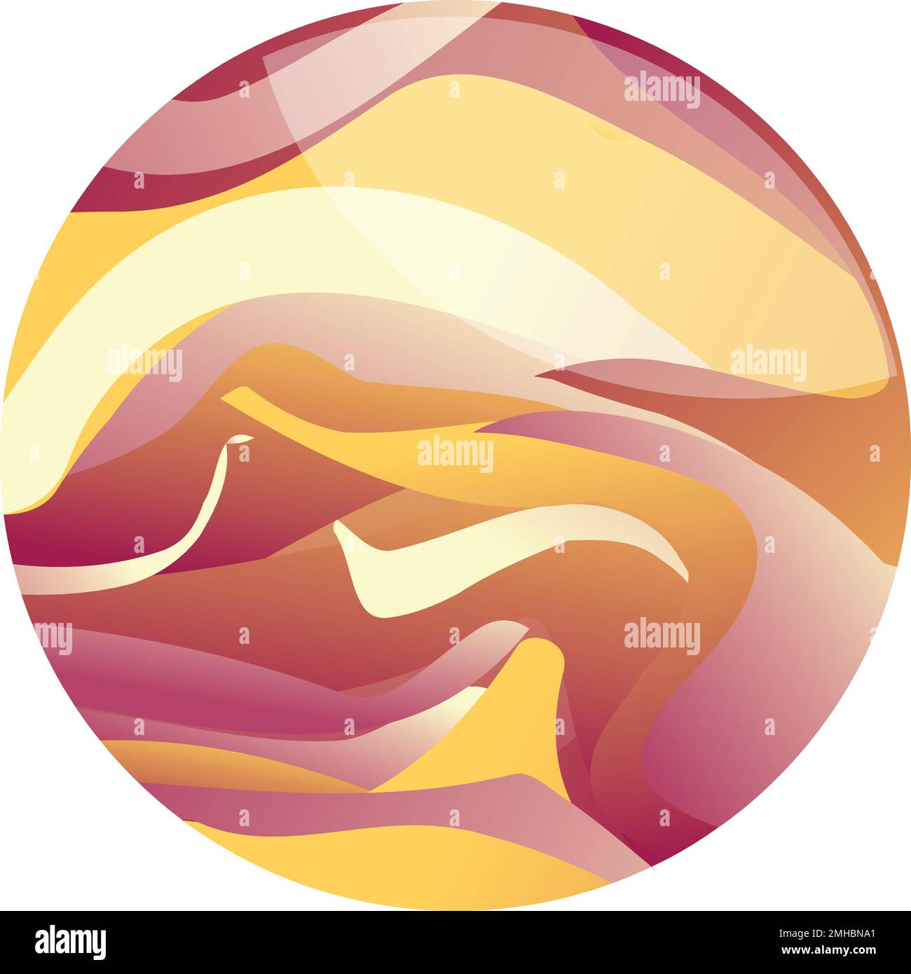 Gradient ball icon cartoon vector. Circle drop. Bead design Stock ...