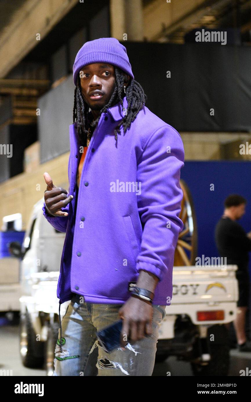 Los Angeles Chargers running back Melvin Gordon arrives before an NFL ...