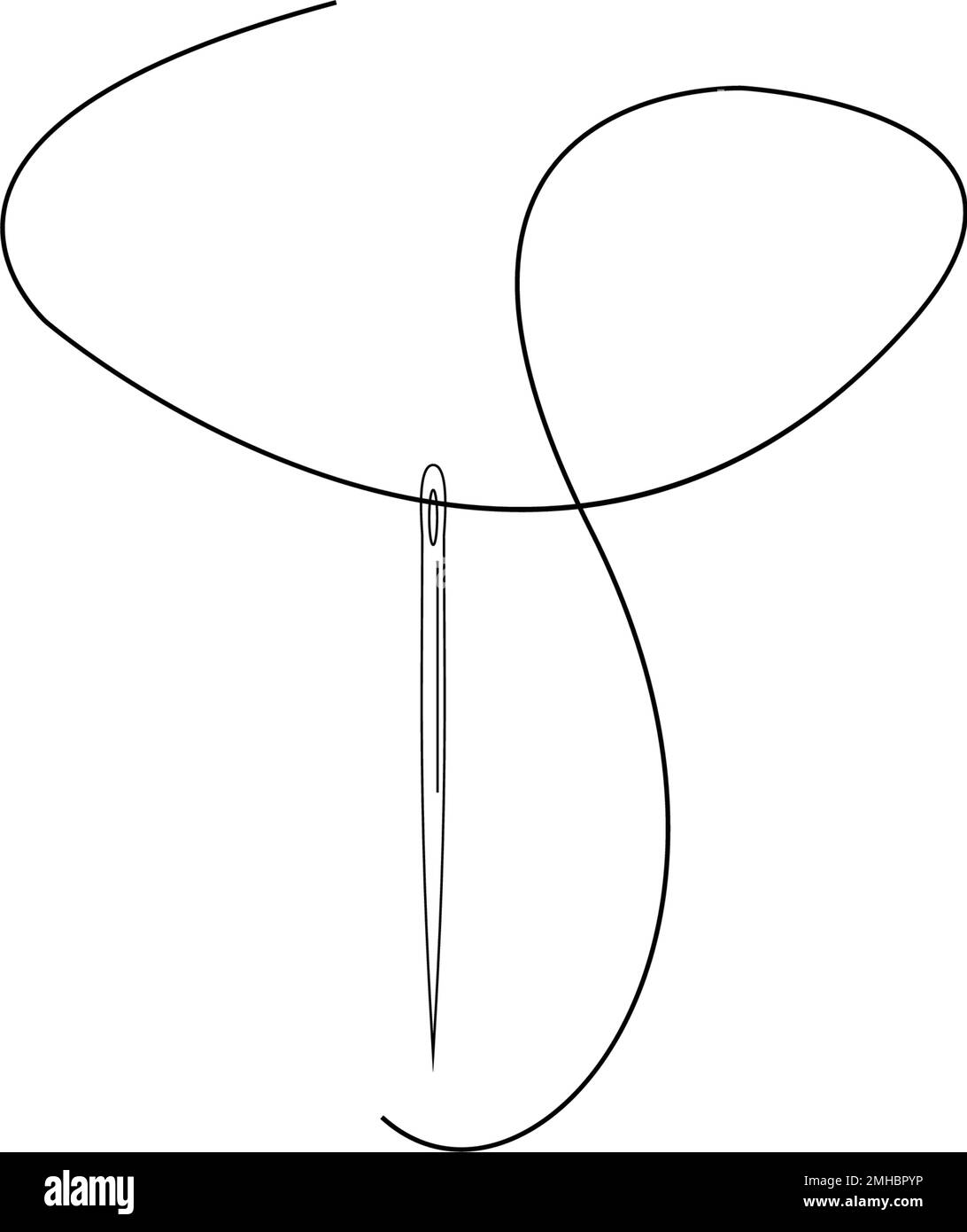 Needle for sewing vector vectors hi-res stock photography and images ...