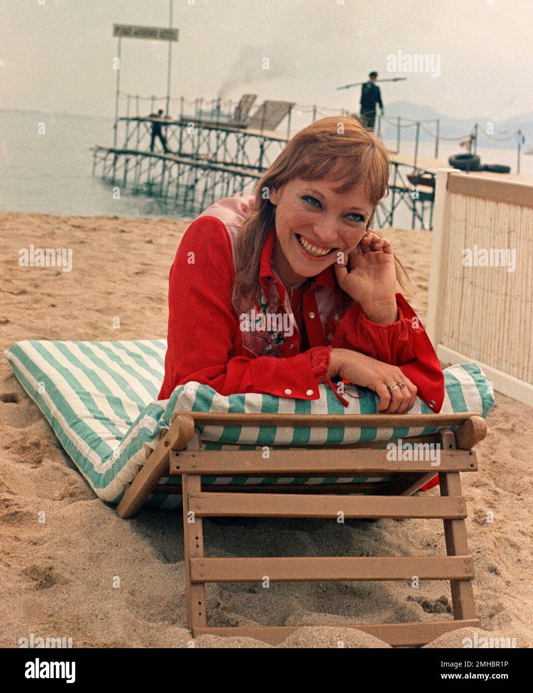 FILE - In this May 1973 file photo, French movie actress Anna Karina ...