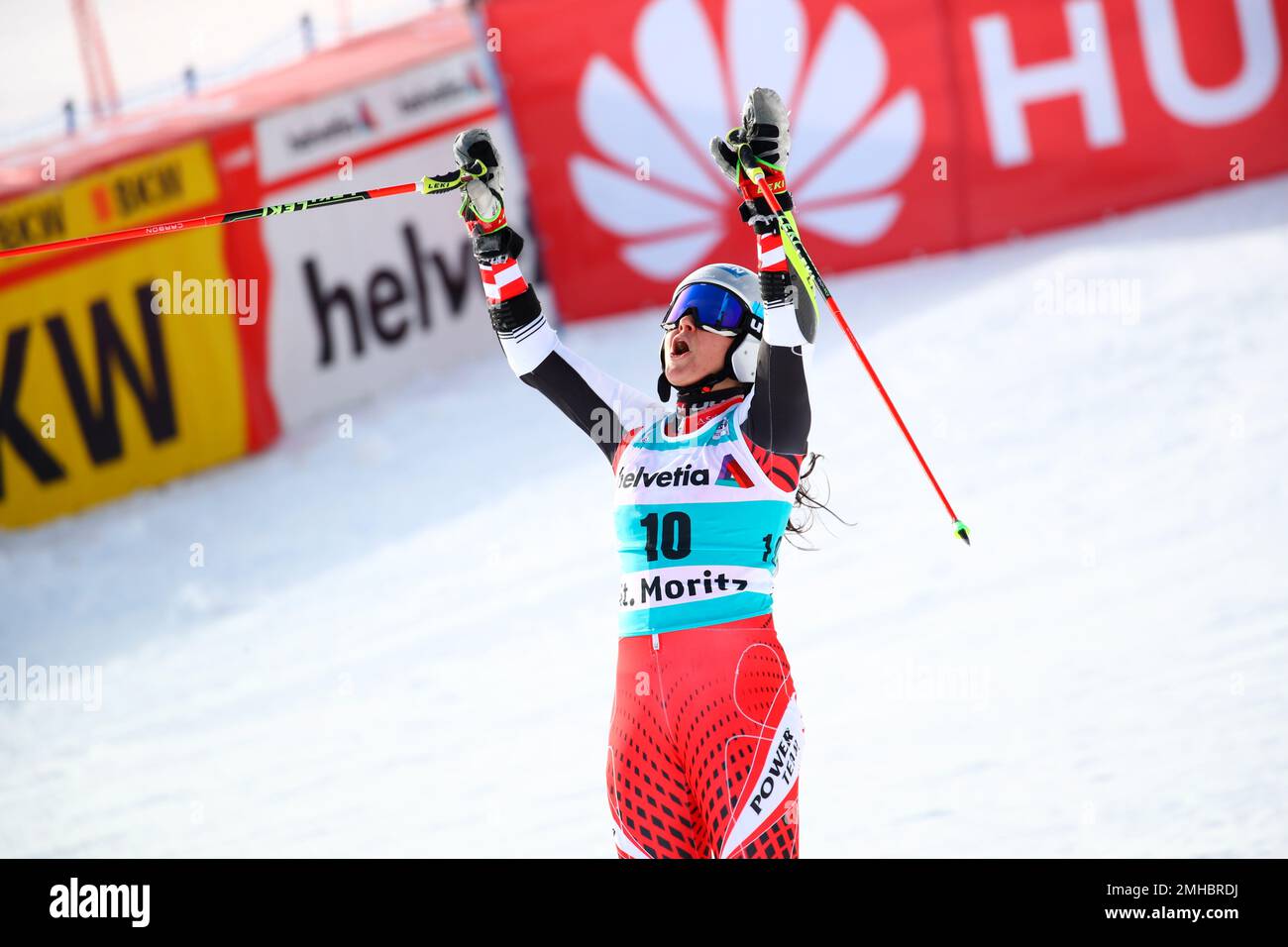 Austria's Franziska Gritsch during an alpine ski, women's parallel ...