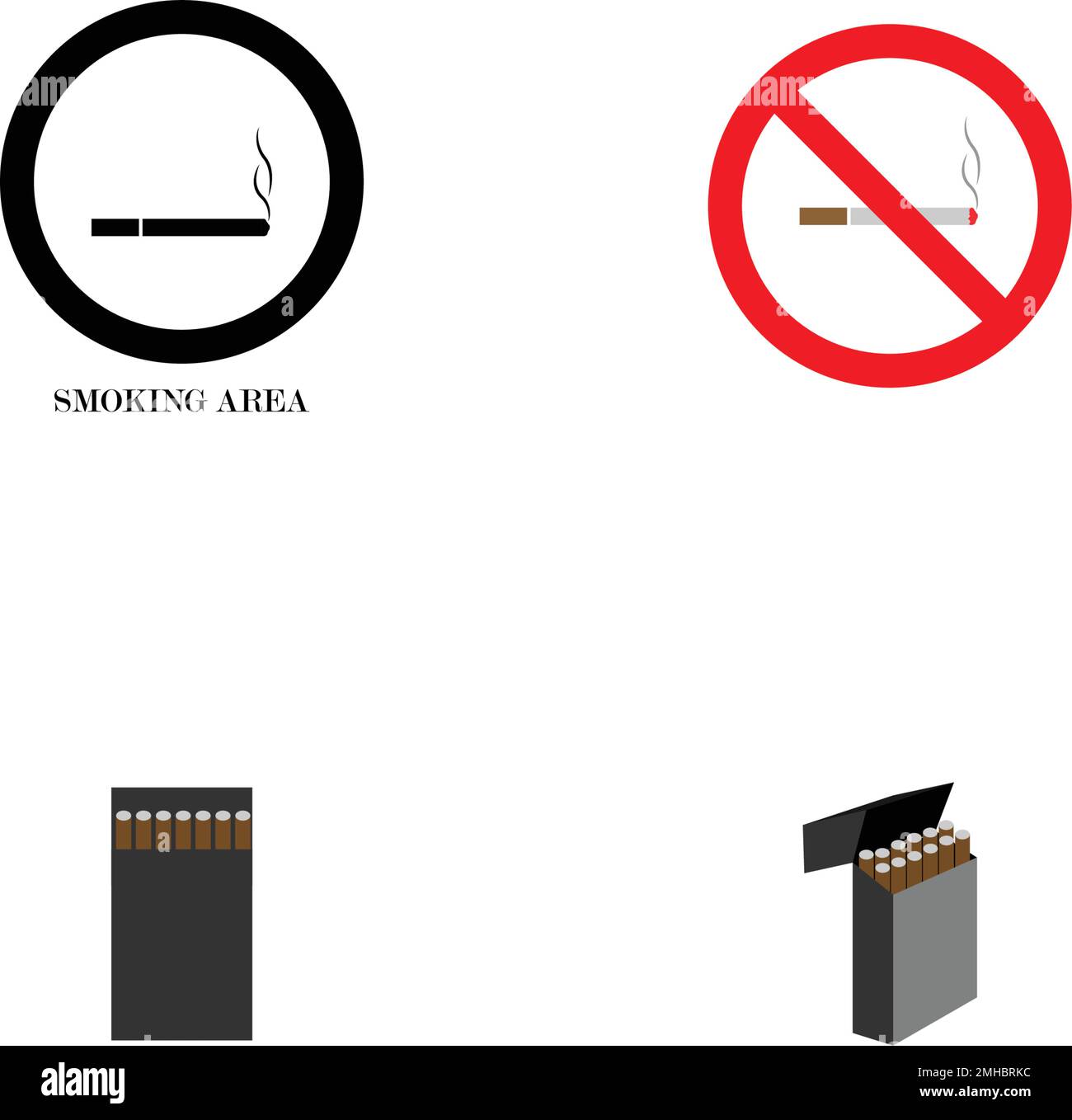 cigarette logo stock illustration design Stock Vector Image & Art - Alamy